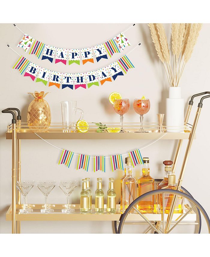 Big Dot of Happiness Cheerful Happy Birthday - Colorful Party Mini ...