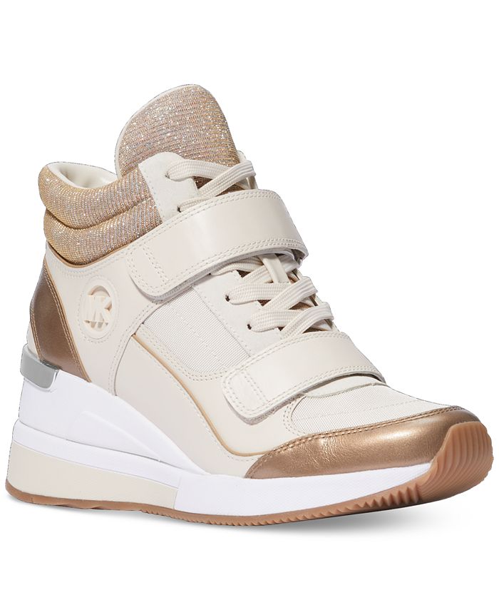 Michael Kors Women's Gentry Lace-Up Strap High Top Sneakers - Macy's