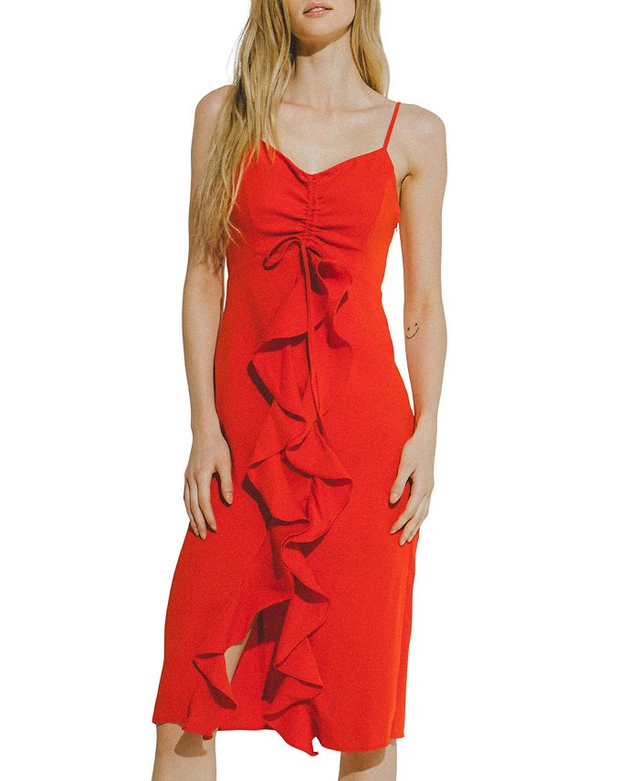 endless rose Women's Cascading Ruffle Dress - Macy's