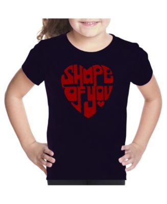 Big Girl's Word Art T-shirt - Shape of You - Macy's
