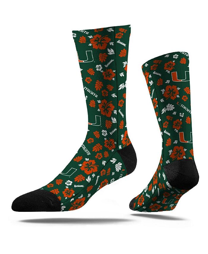 Strideline Men's Miami Hurricanes Tropical Crew Socks - Macy's