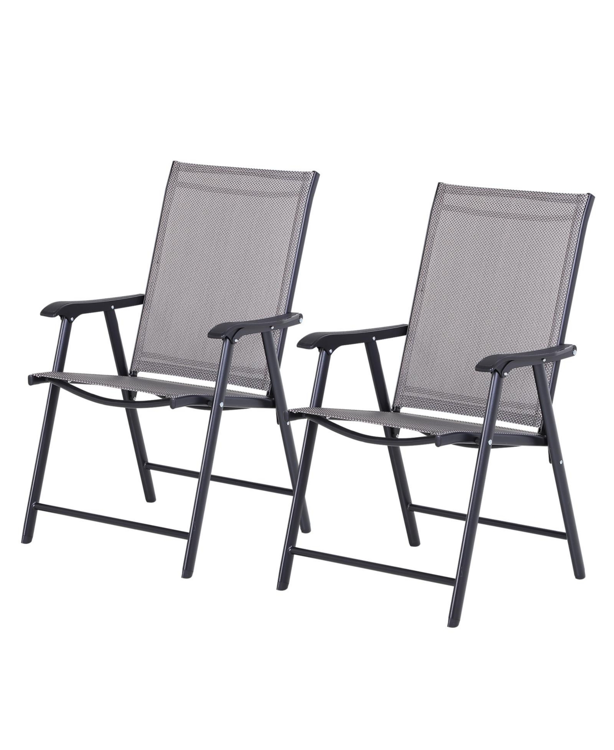 Click here for Outsunny Folding Outdoor Patio Chairs Set of 2 Sta... prices