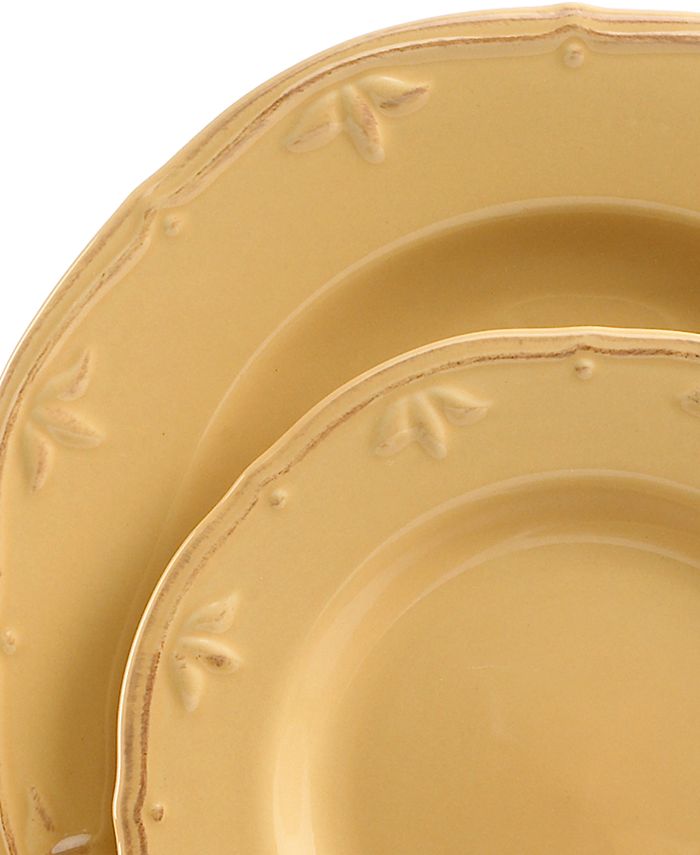 Thomson Pottery Sicily Caramel 16-Pc. Set, Service for 4 - Macy's