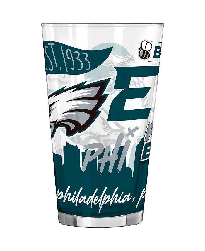 Logo Brands Philadelphia Eagles 16 Oz Native Pint Glass - Macy's