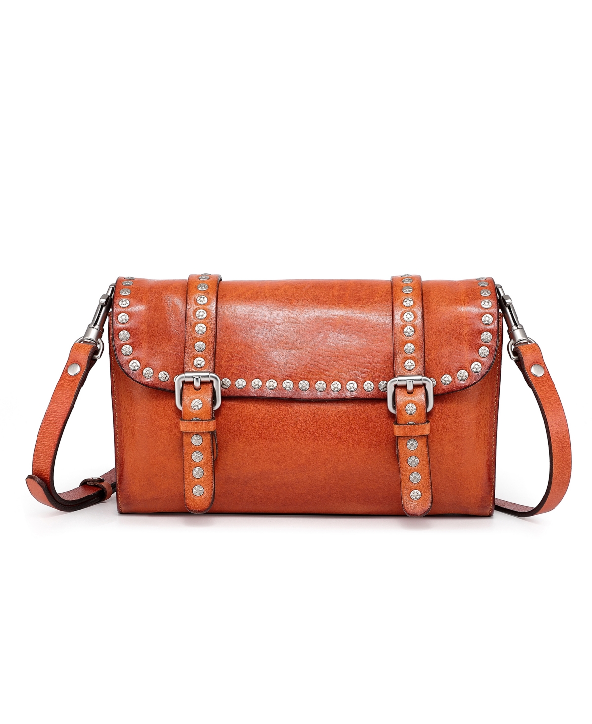 Click here for Old Trend Soul Stud Convertible Crossbody - Cognac prices