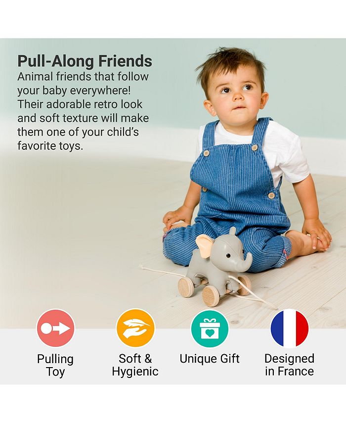 Little Big Friends Vincent The Pull Along Elephant - Macy's