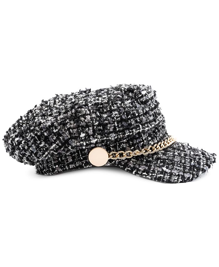 I.N.C. International Concepts Women's Chain Bouclé Conductor Cap ...