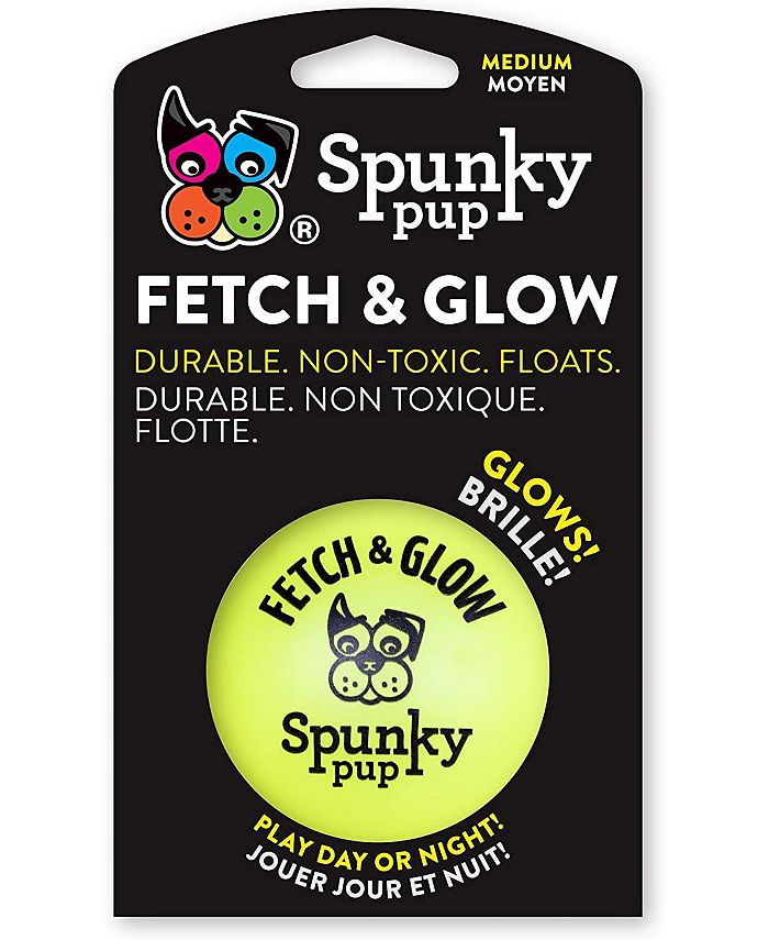 Spunky Pup Fetch & Glow Ball Medium, (Assorted) Dog Toy - Macy's