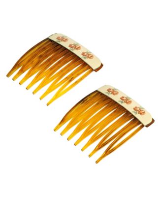 2028 Acrylic Floral Hair Comb Set, 2 Piece - Macy's
