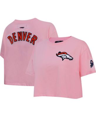 Women's Pro Standard Pink Denver Broncos Cropped Boxy T-shirt - Macy's