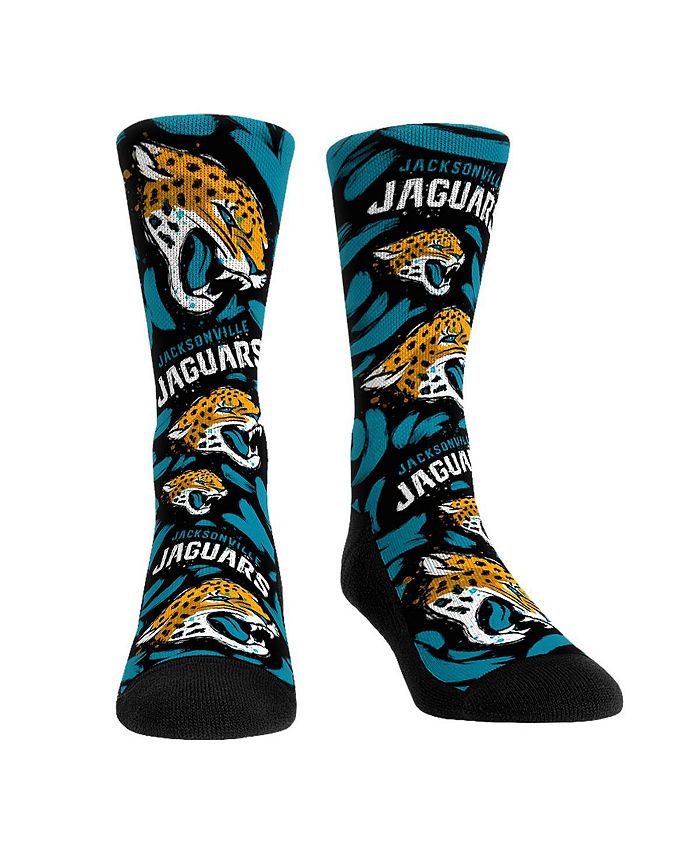Rock 'Em Men's and Women's Socks Jacksonville Jaguars Allover Logo and ...