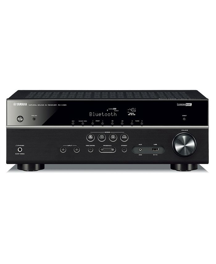 Yamaha RX-V385BL 5.1 Channel AV Receiver with YPAO Automatic Room ...