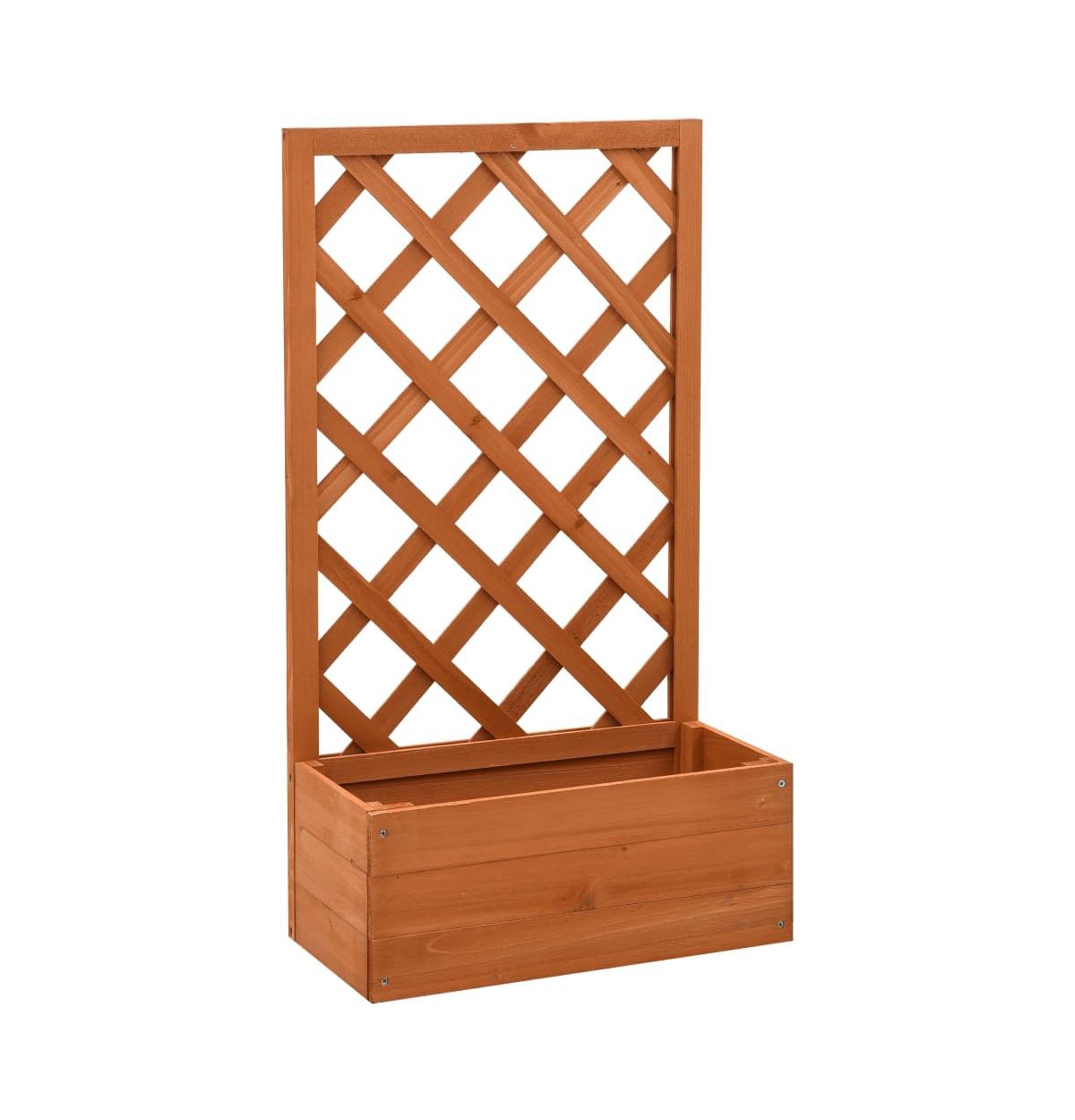 Click here for Garden Trellis Planter Orange 19.7x9.8x35.4 Solid... prices