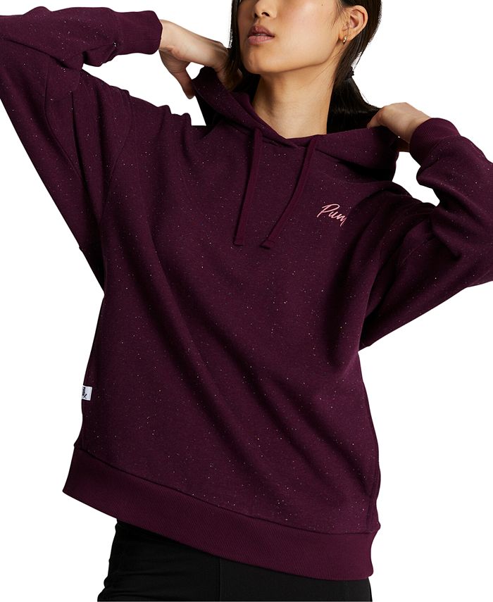 Puma Women's Live In Cotton Pullover Logo Hoodie - Macy's