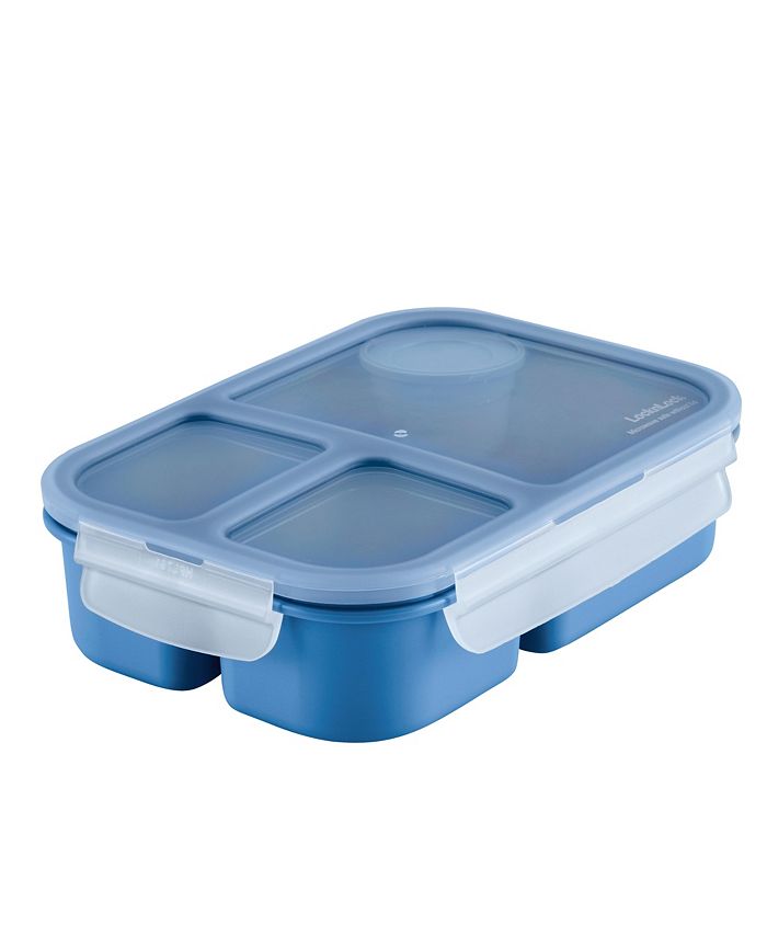 Lock n Lock On The Go Meals Three Compartment Divided Lunch Container ...