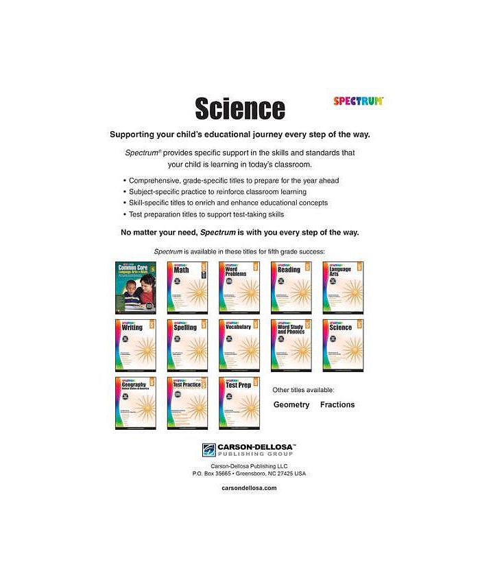 Barnes & Noble Spectrum Science, Grade 5 by Spectrum Compiler - Macy's