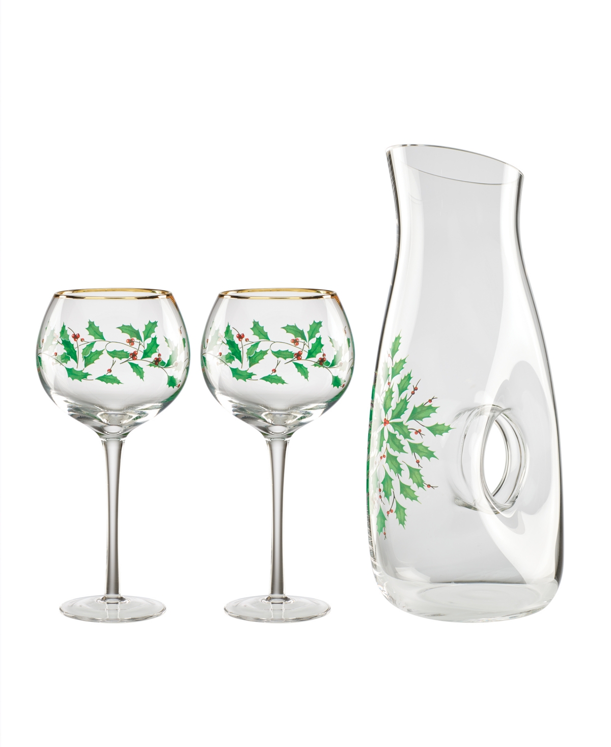 Click here for Lenox Holiday Decanter & Wine Glass Set prices