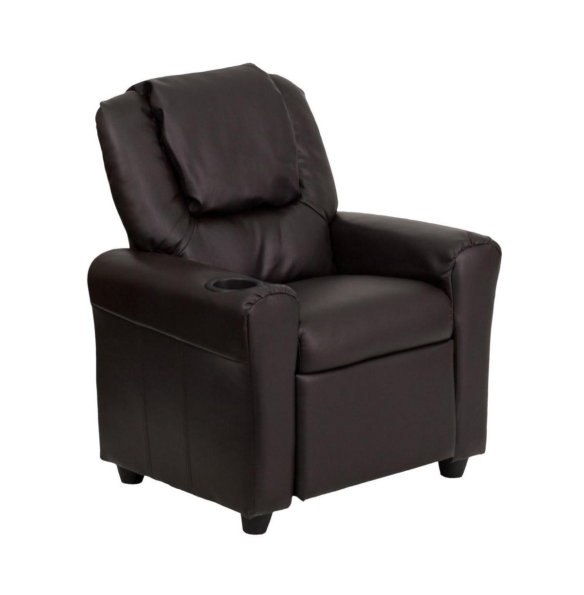 Click here for Contemporary Kids Recliner Chair With Cup Holder A... prices