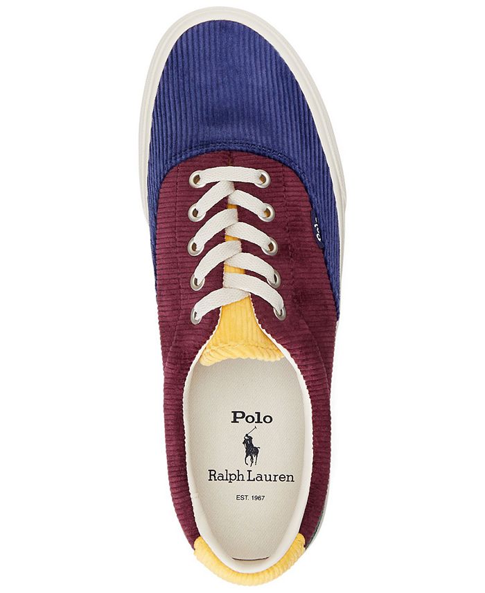 Polo Ralph Lauren Men's Colorblocked Corduroy Sneakers - Macy's