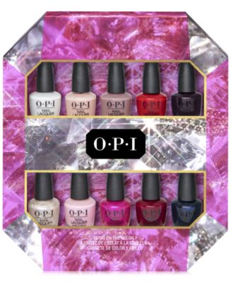 OPI 10-Pc. Jewel Be Bold Collection Mini Nail Lacquer Set - Macy's