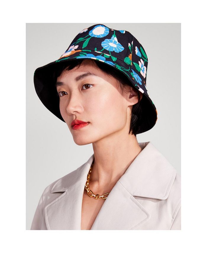 kate spade new york Women's Floral Garden Reversible Bucket Hat - Macy's