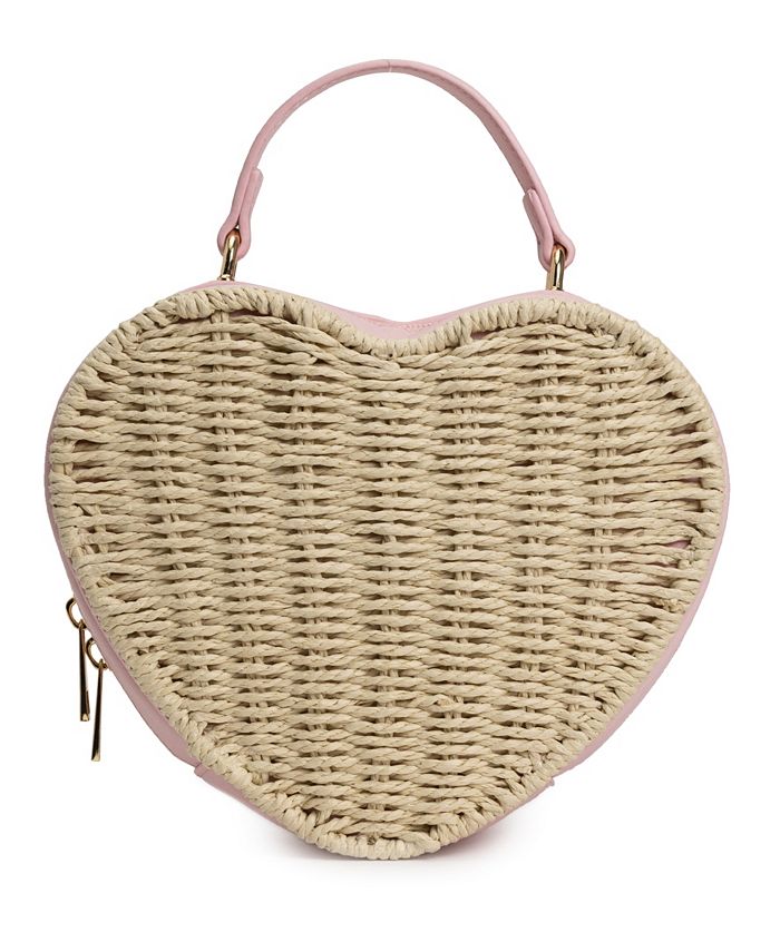 LIKE DREAMS Sundrop Heart Straw Crossbody - Macy's