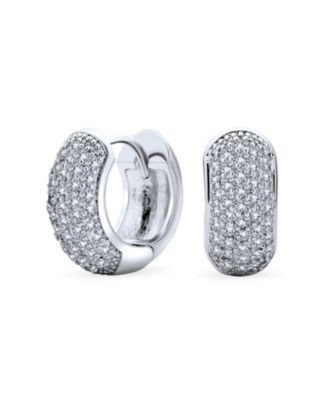 Bling Jewelry Holiday 5 Five Row Dome Cubic Zirconia Pave CZ Wide ...