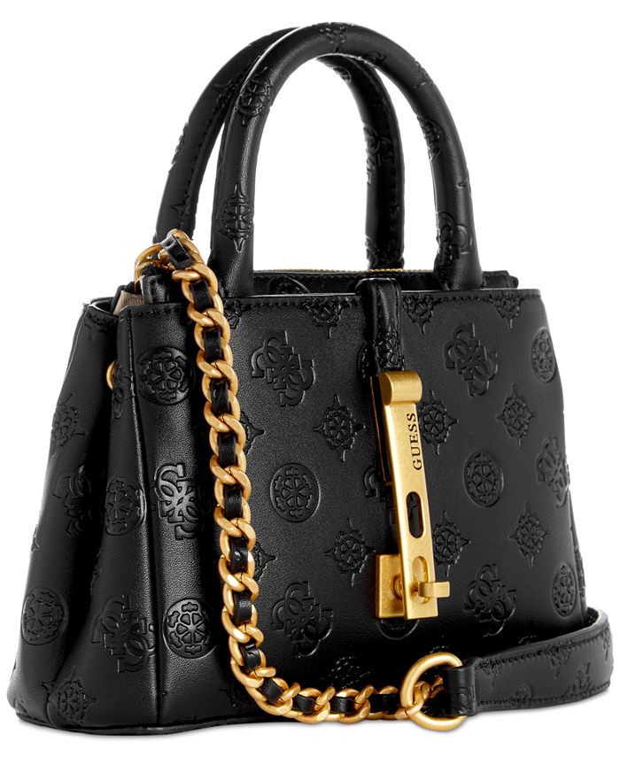 GUESS James Logo Mini Satchel - Macy's