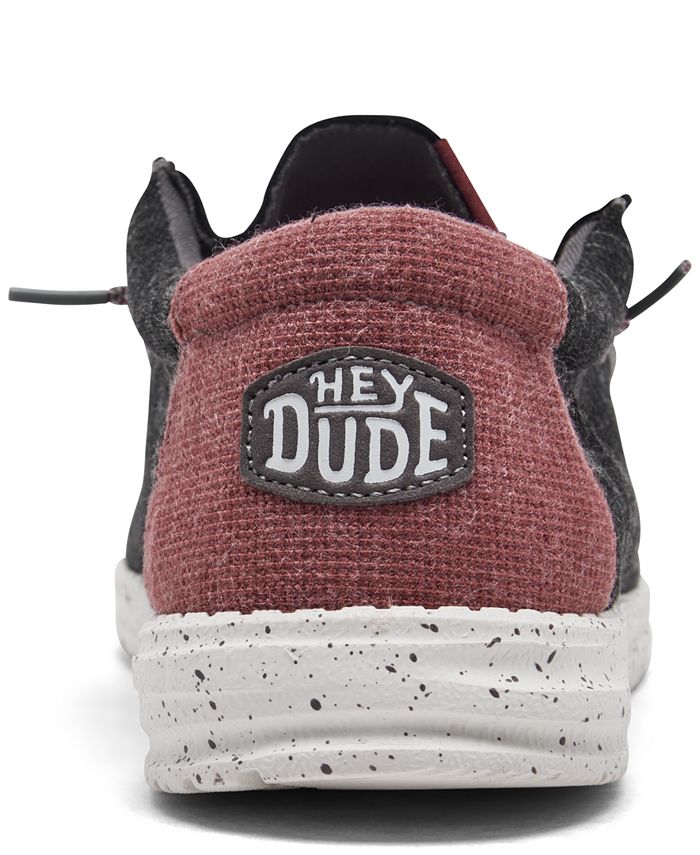 Hey Dude Men's Wally Jersey Casual Moccasin Sneakers from Finish Line ...