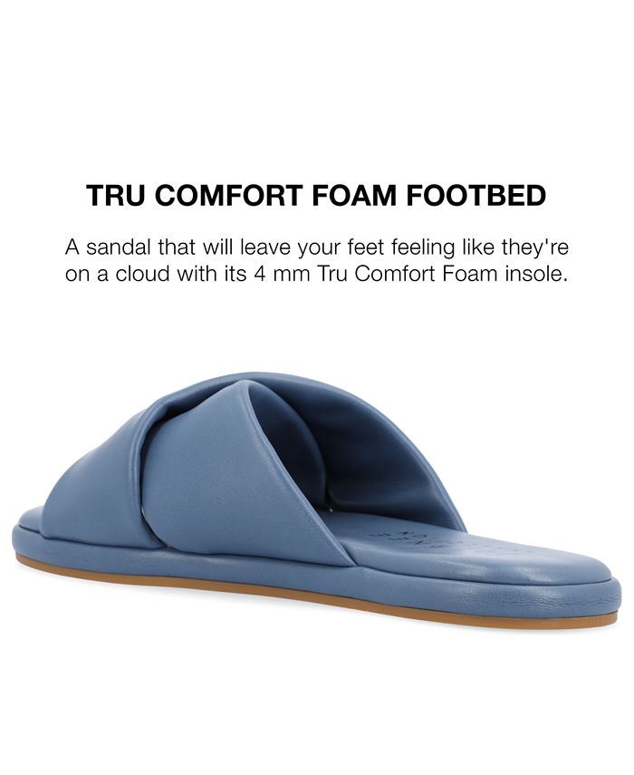 Journee Collection Women's Addilynn Puff Flat Sandals - Macy's