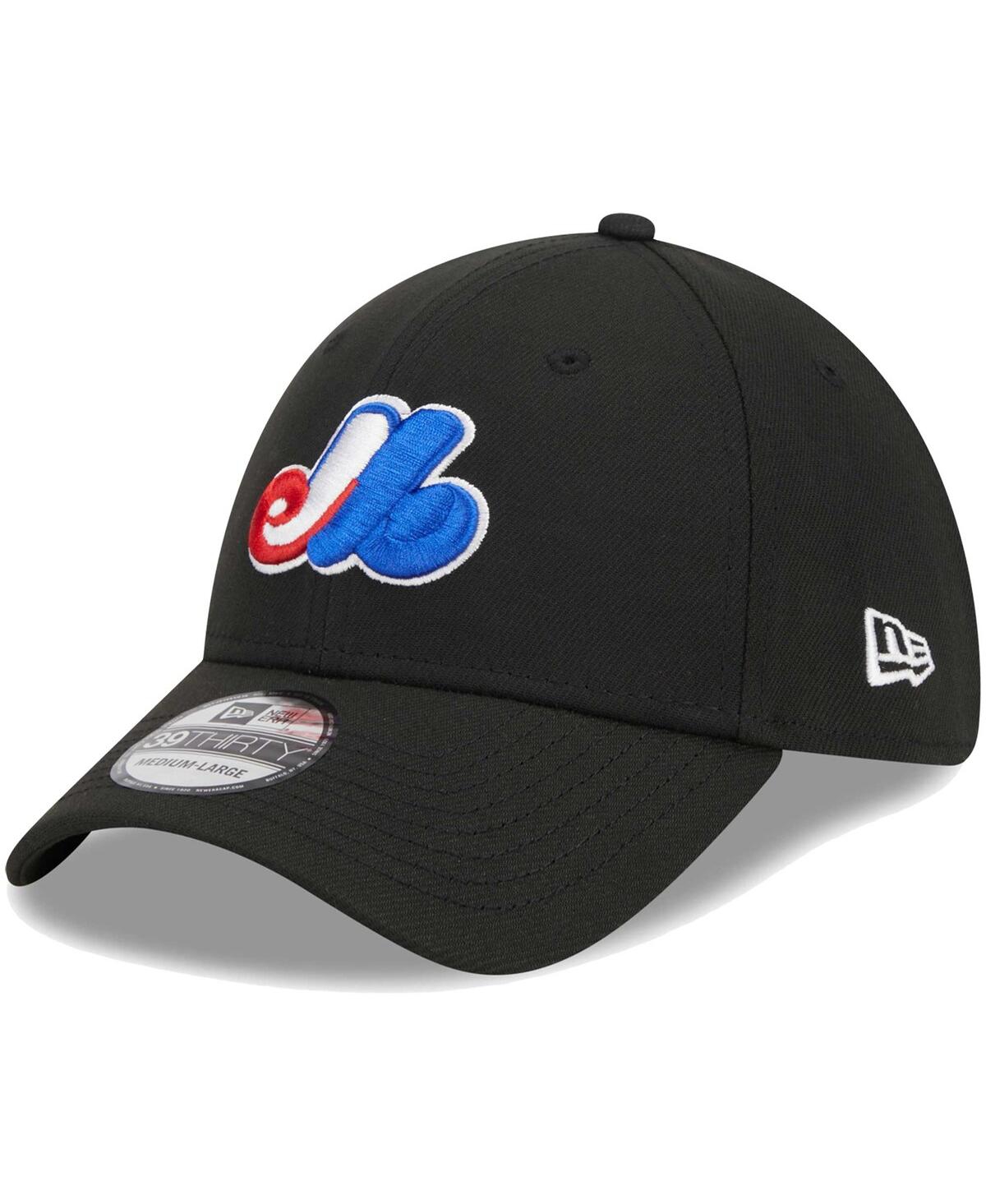 New Era Men's Black Montreal Expos Logo 39thirty Flex Hat | ModeSens