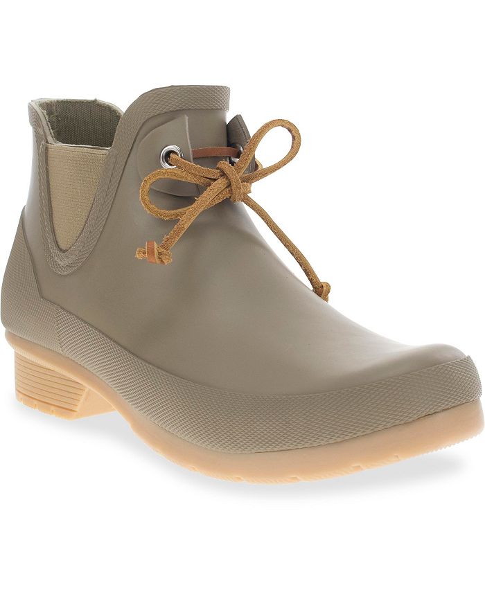 Chooka Women's Classic Tie Bootie Chelsea Rain Boot - Macy's