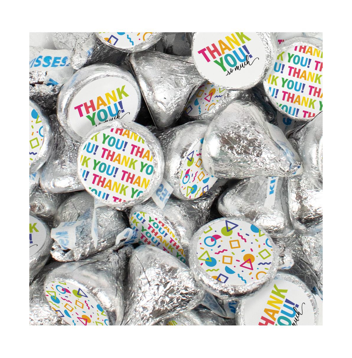 Just Candy 100 Pcs Thank You Candy Party Favors Milk Chocolate Hershey ...