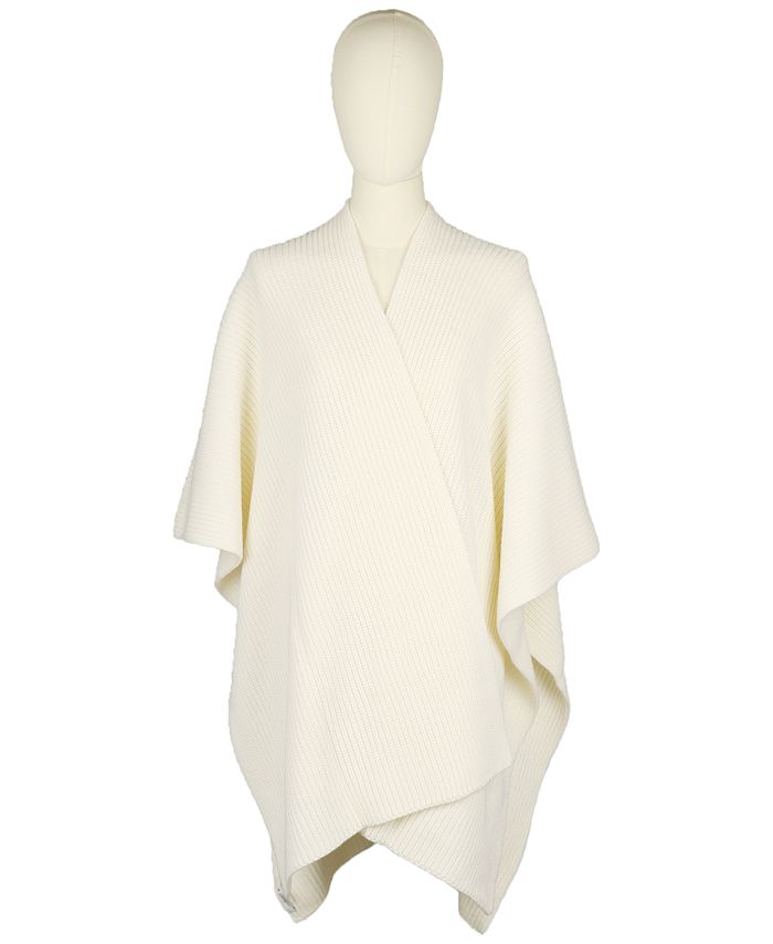 COACH Women's Rubber Patch Knit Cape Sweater - Macy's