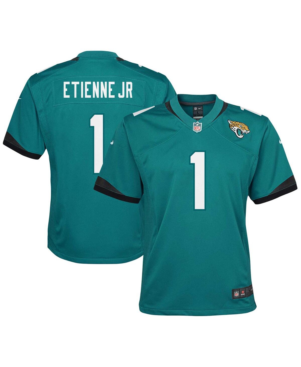 Click here for Nike Big Boys and Girls Travis Etienne Teal Jackso... prices
