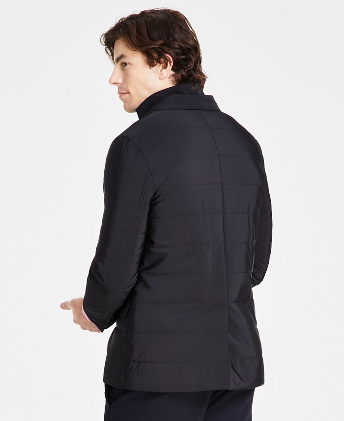 Alfani Men's Regular-Fit Quilted Blazer with Removable Full-Zip Bib ...