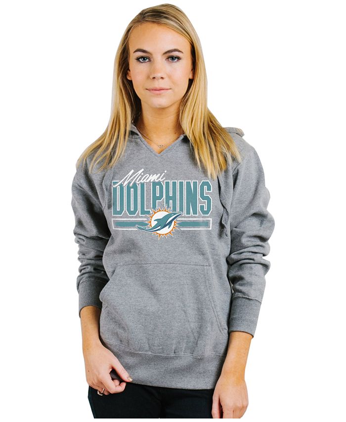 Authentic NFL Apparel Women's Miami Dolphins Holiday Logo Hoodie - Macy's