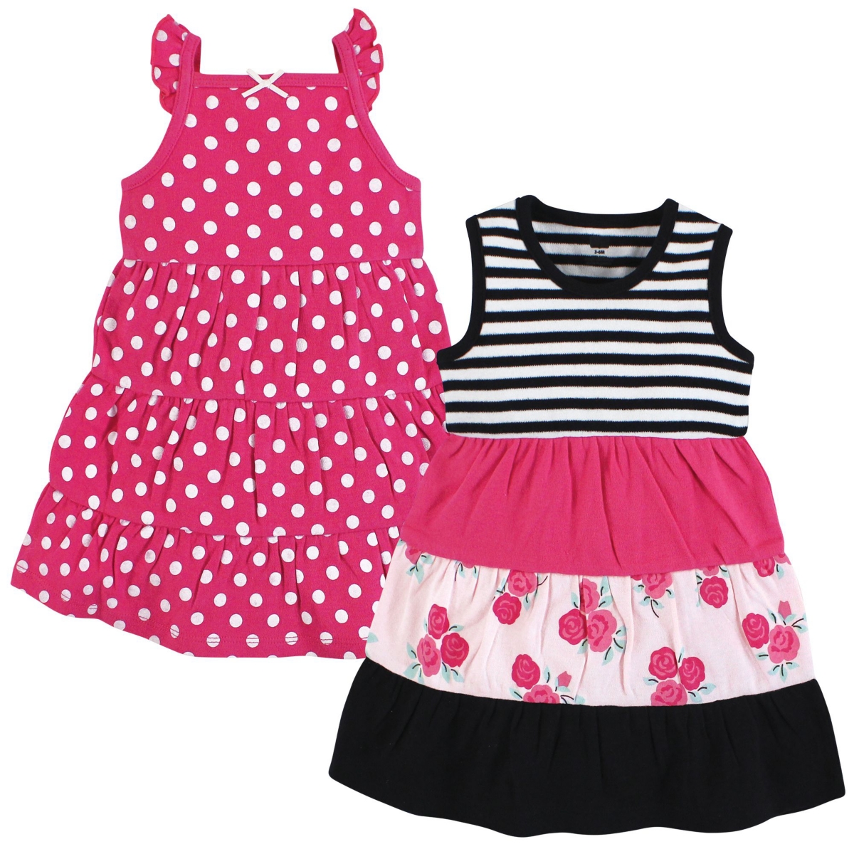 Click here for Hudson Baby Baby Girls Hudson 2Pk Dress - Pink bla... prices