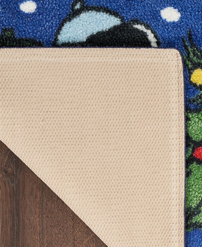 Nourison Home Nourison Peanuts Gang Around the Christmas Tree Accent ...