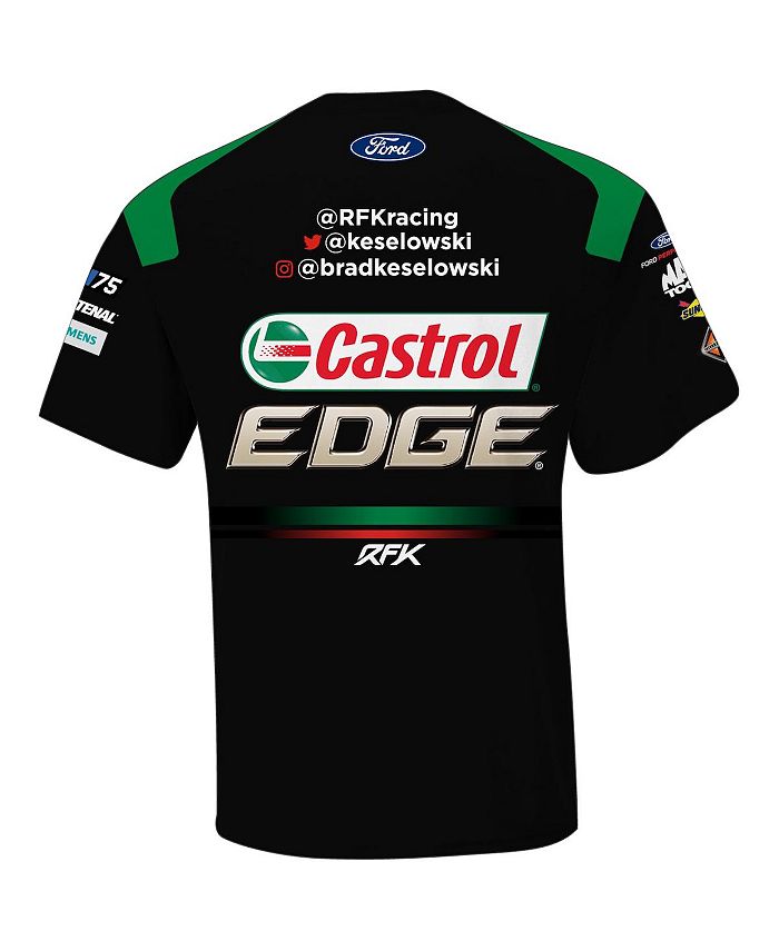 Rfk Racing Men's Black Brad Keselowski Castrol Edge Sublimated Uniform ...