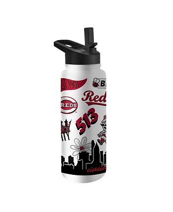 Logo Brands Cincinnati Reds 34 Oz Native Quencher Bottle - Macy's