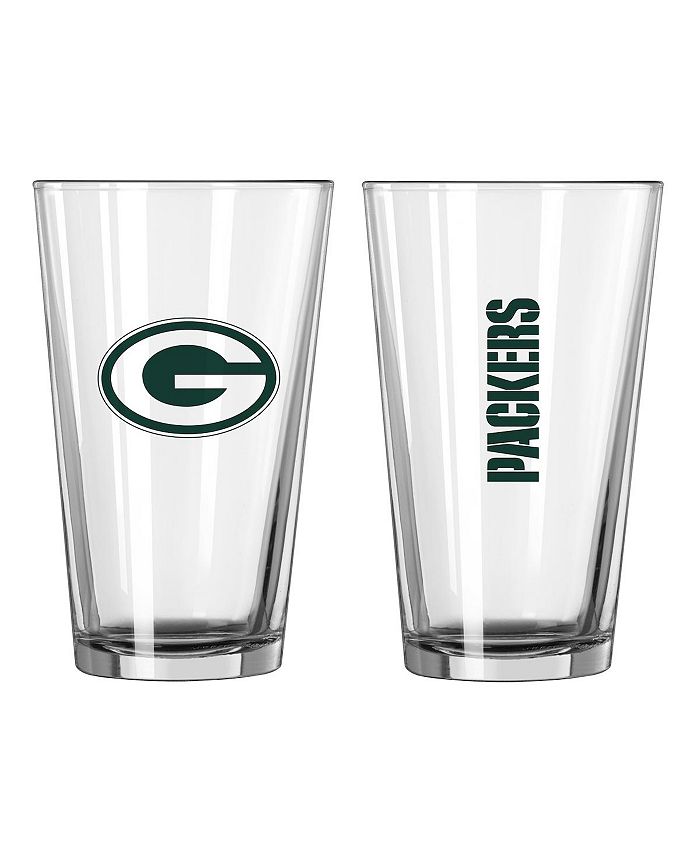 Logo Brands Green Bay Packers 16 Oz Team Wordmark Game Day Pint Glass ...