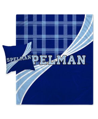Spelman College Jaguars Plaid Wave Lightweight Blanket and Pillow Combo ...