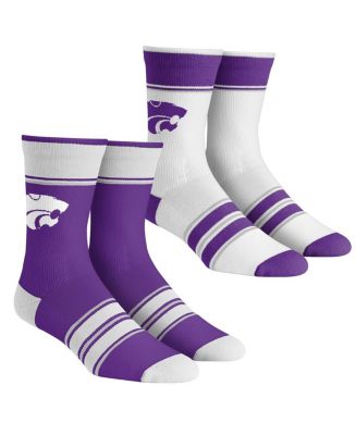 Men's and Women's Rock 'Em Socks Kansas State Wildcats Multi-Stripe 2 ...