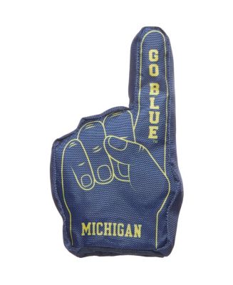 BARK Michigan Wolverines Top Dog Small Finger Dog Toy - Macy's