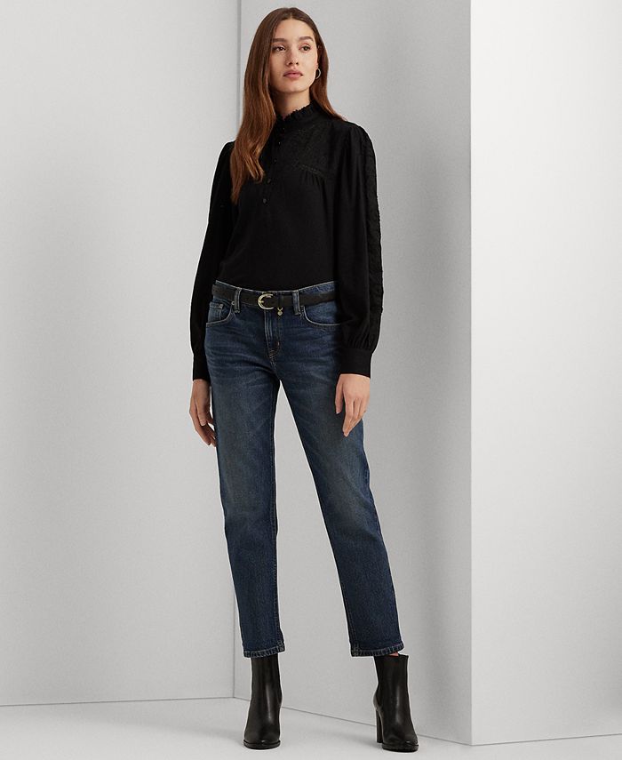 Lauren Ralph Lauren Women's Relaxed Tapered Ankle Jeans - Macy's