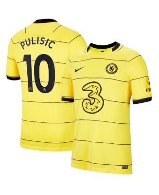 Men's Nike Christian Pulisic Yellow Chelsea 2021/22 Away Breathe ...