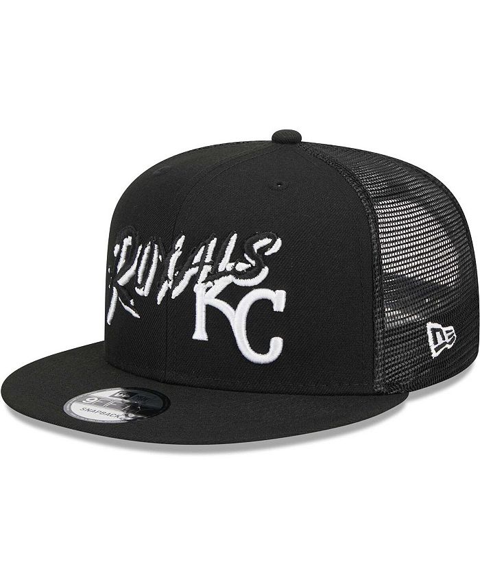 New Era Men's Black Kansas City Royals Street Trucker 9FIFTY Snapback ...