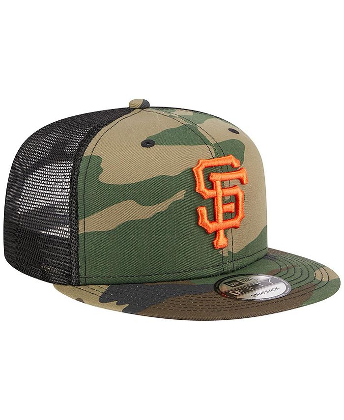 New Era Men's Camo San Francisco Giants Woodland Camo Trucker 9FIFTY Snapback Hat - Macy's