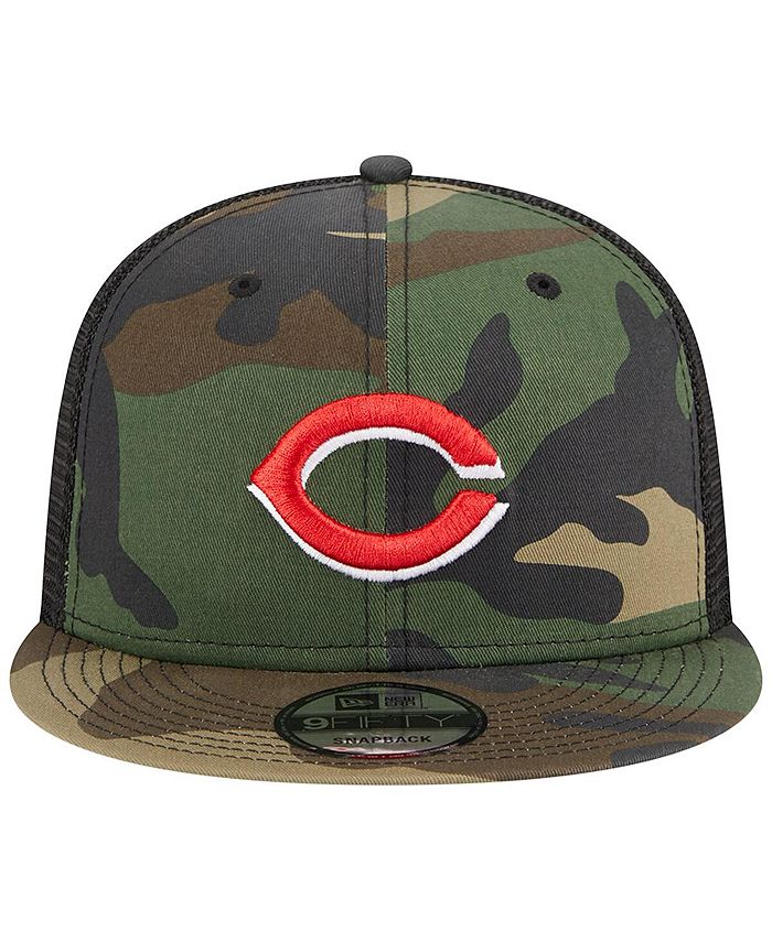 New Era Men's Camo Cincinnati Reds Woodland Camo Trucker 9FIFTY ...